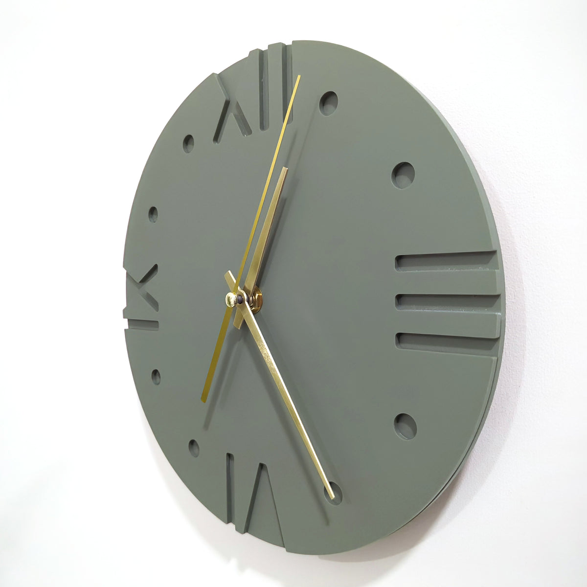 Modern Roman Numerals Wall Clock – Poppy and Honey Bee